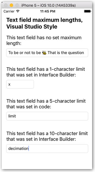 Swift 3 Text Field Magic Part 1 Creating Text Fields With Maximum 