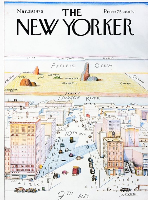 new yorker original map : Global Nerdy