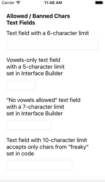 A Better Way To Program Ios Text Fields That Have Maximum Lengths And Accept Or Reject Specific
