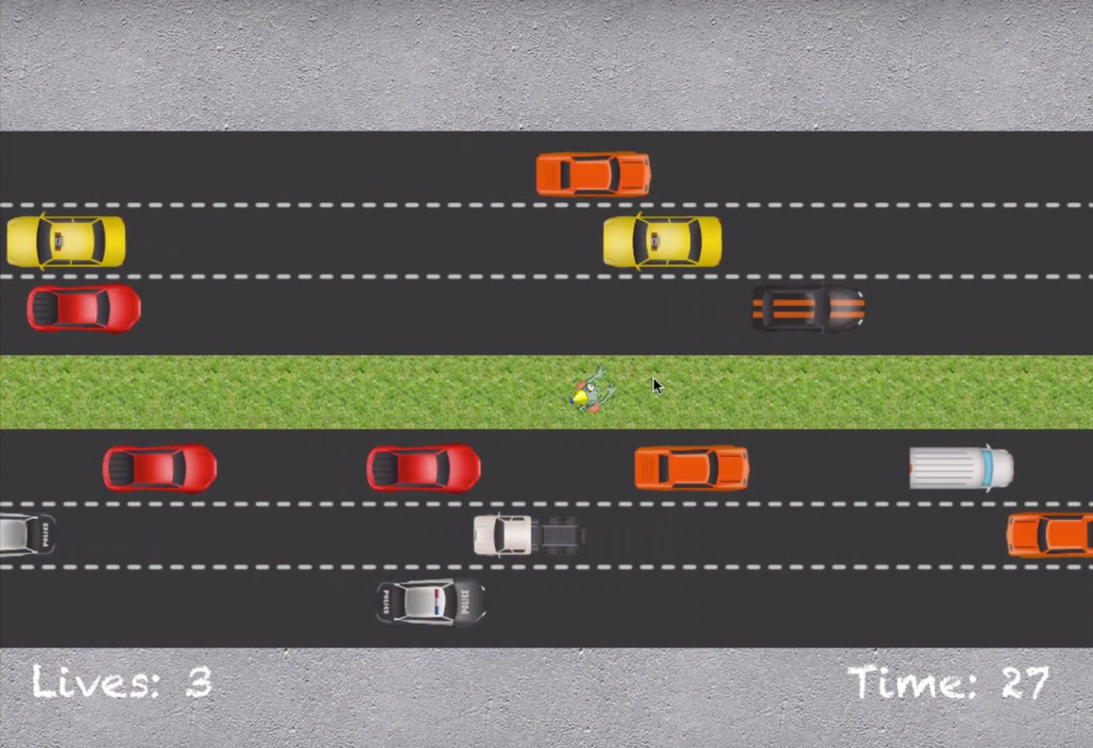 Pulling my old “Frogger / Crossy Road”-style game out of mothballs ...