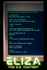 Tomorrow: Build Eliza, the original chatbot from 1964! : Global Nerdy