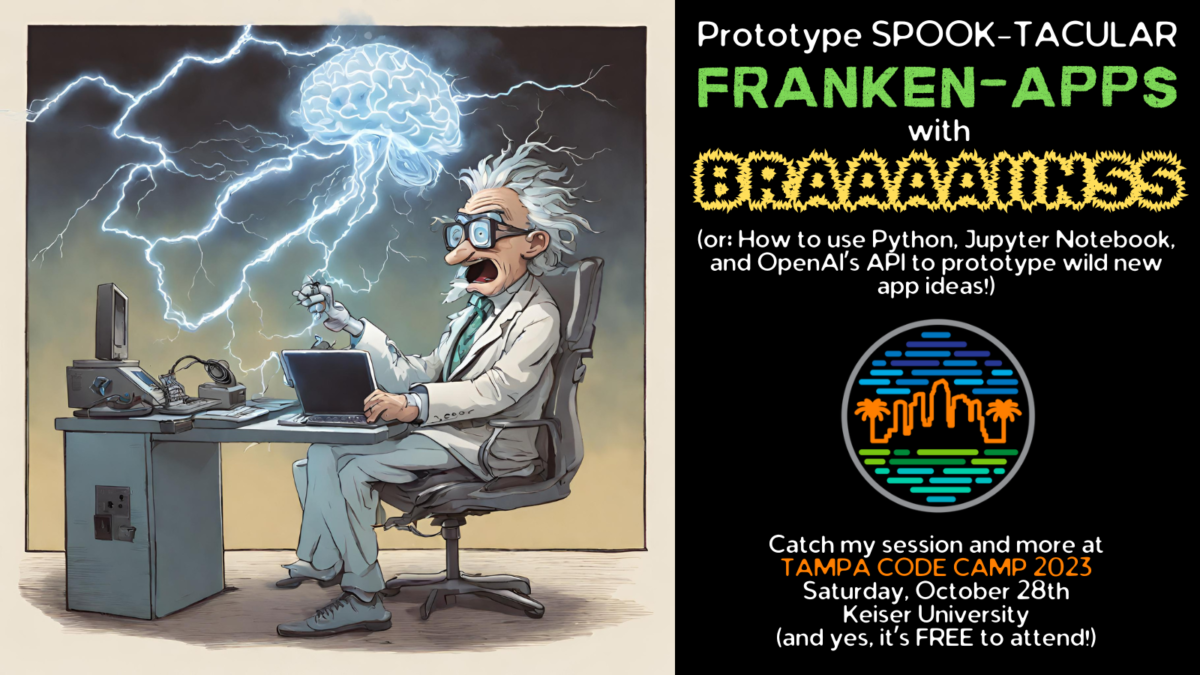 “Prototype SPOOK-TACULAR FRANKEN-APPS with BRAINS!” - This Saturday at ...