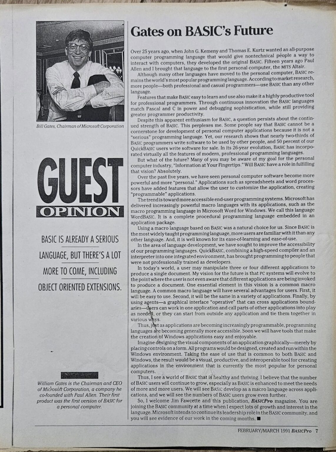 bill gates on future of basic : Global Nerdy