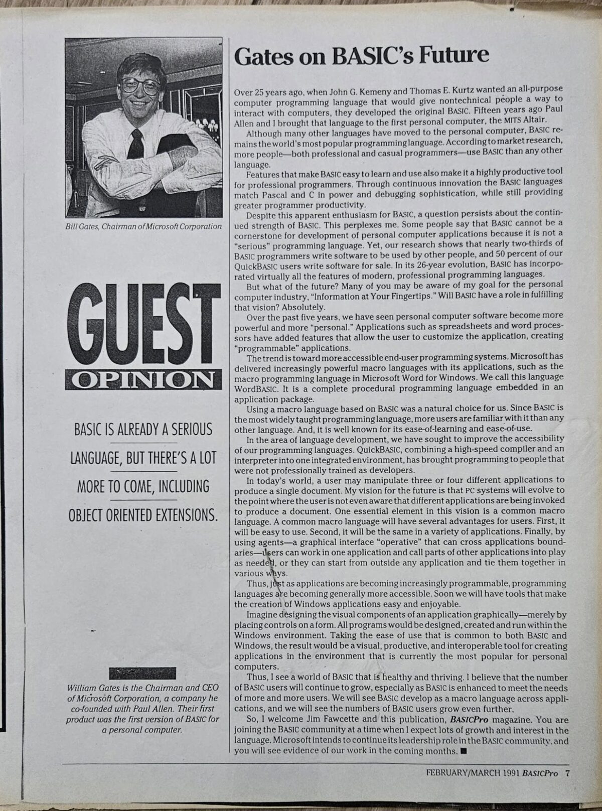 bill gates on future of basic : Global Nerdy