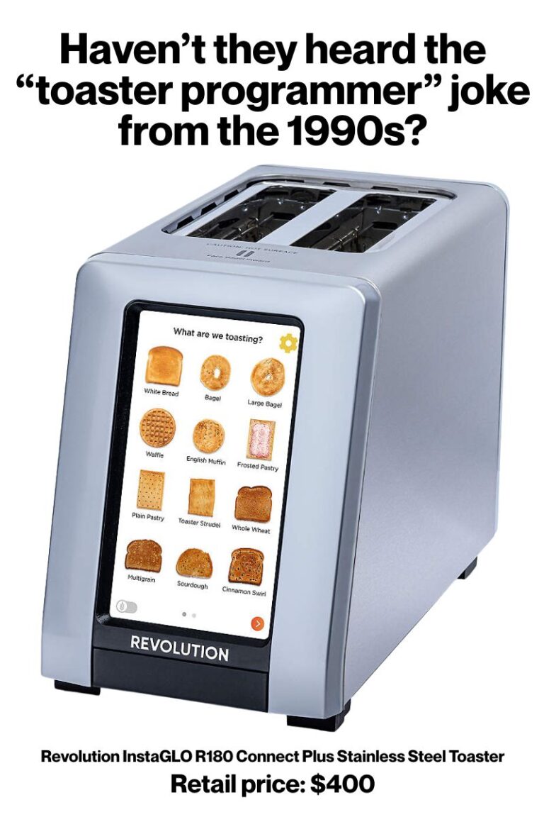 The toaster from the “toaster programmer” joke of the 1990s is now real ...