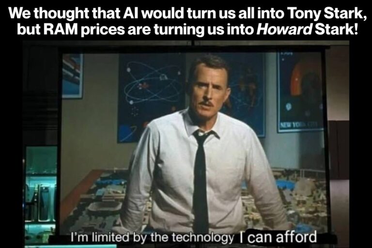 Meme of the moment (RAM prices and AI) : Global Nerdy